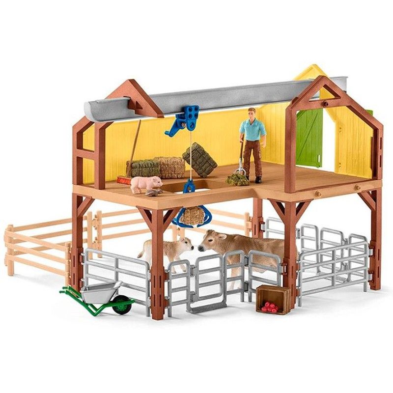 Granja Con Establo Y Animales — DonDino juguetes