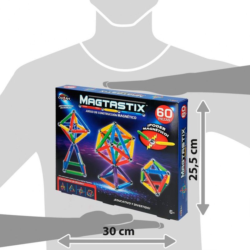 Magtastix Juego construcción magnético Deluxe 60 piezas — DonDino juguetes