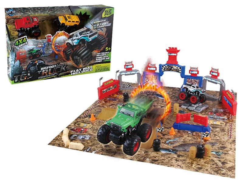 Pista big foot con 2 coches 52 — DonDino juguetes