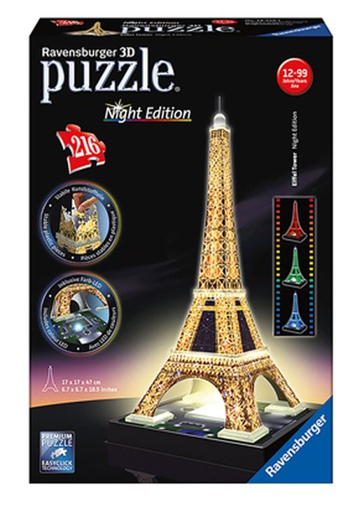 3d tour eiffel light puzzle — Dondino