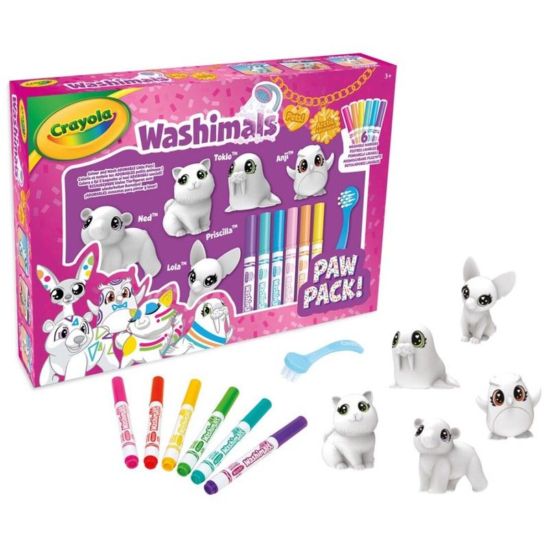 Set 5 Mascotas Artico Washimals Polar — Dondino