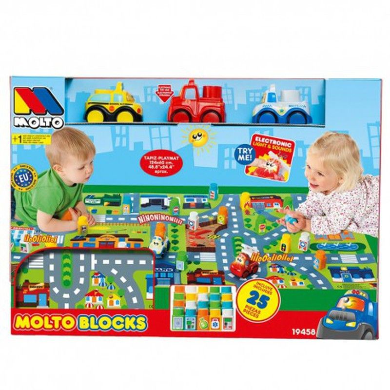 Set Blocks Cars + Tapiz + 3 Coches — DonDino juguetes