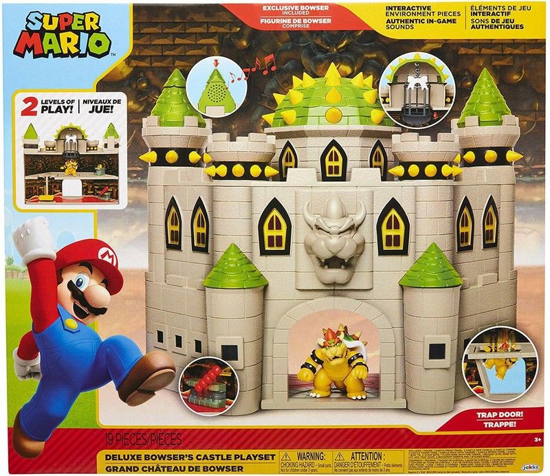 Super Mario- Playset Deluxe Castillo Bowser — DonDino juguetes